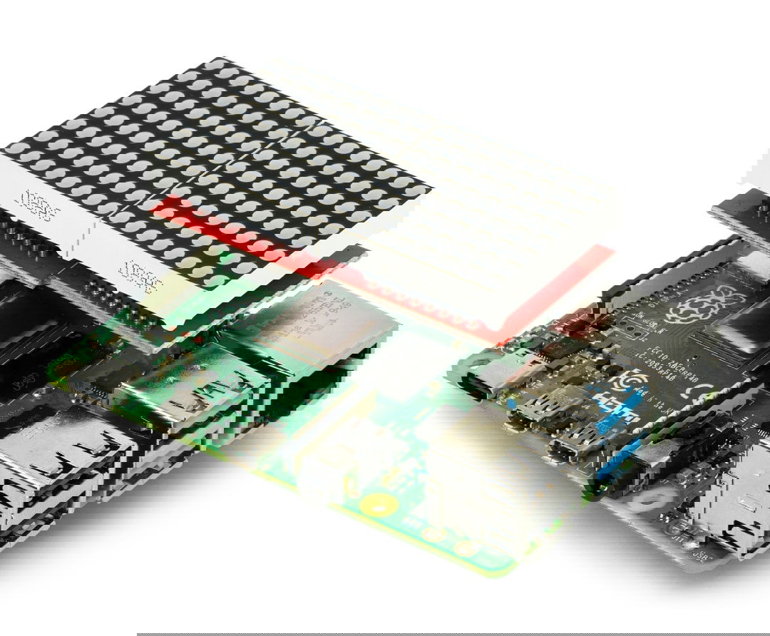 Matrix 128 LED 16x8 MAX7219 für Raspberry Pi Botland - Robotikgeschäft